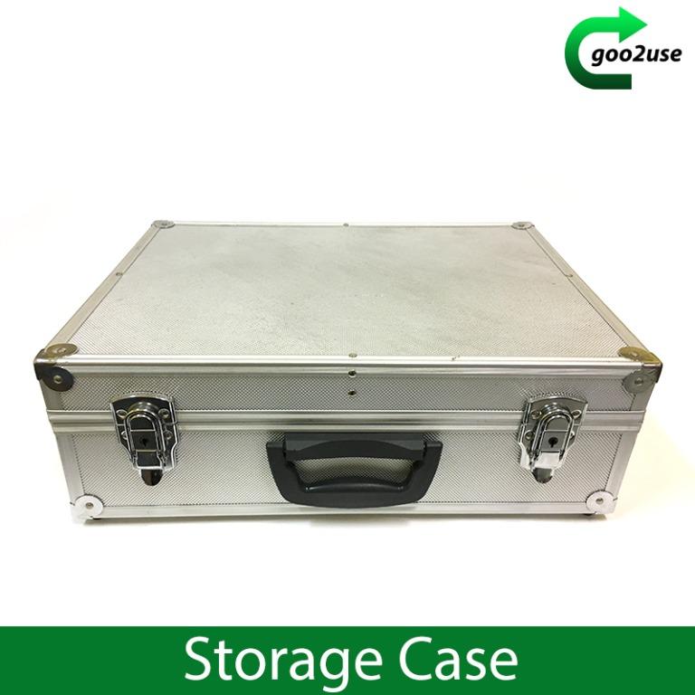 Silver Lockable Aluminum Storage Box, Furniture & Home Living, Home ...