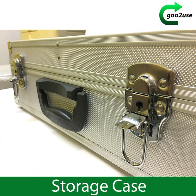 Silver Lockable Aluminum Storage Box, Furniture & Home Living, Home ...