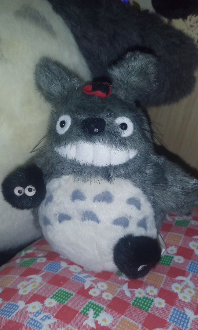 Smiling Totoro soot sprite stuffedtoy, Hobbies & Toys, Toys & Games on ...