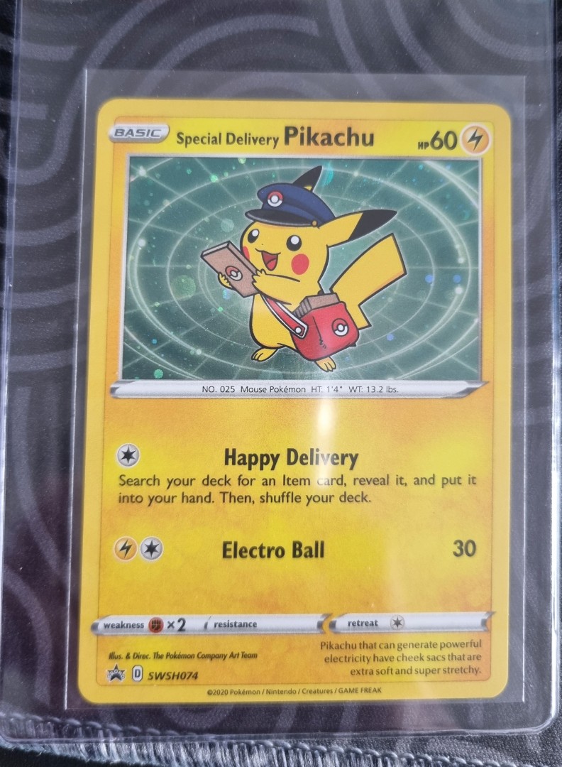 Special Delivery Pikachu w/ Swirl, Hobbies & Toys, Toys & Games on ...