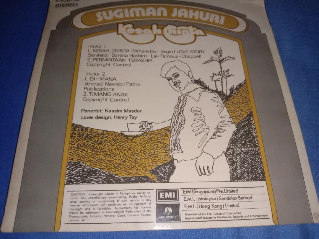 SUGIMAN JAHURI MALAY ORIGINAL EMI PARLOPHONE EP, Hobbies & Toys, Music & Media, CDs & DVDs on ...