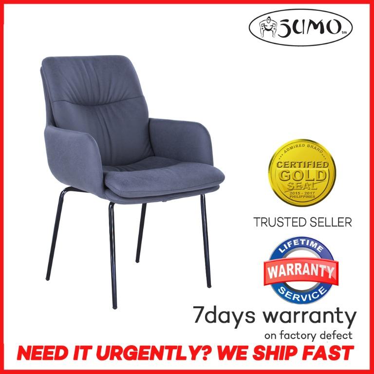 Sumo Designer Chair upholstered seat with Cushion, wooden legs, Dining ...
