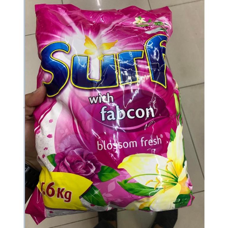Surf Powder Detergent with Fabcon Blossom Fresh 3.6kg, Furniture & Home ...