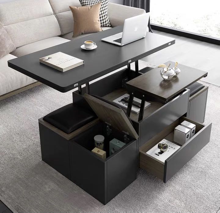 Foldable Convertible Coffee Tea Dining Butterfly Study Table Desktop ...