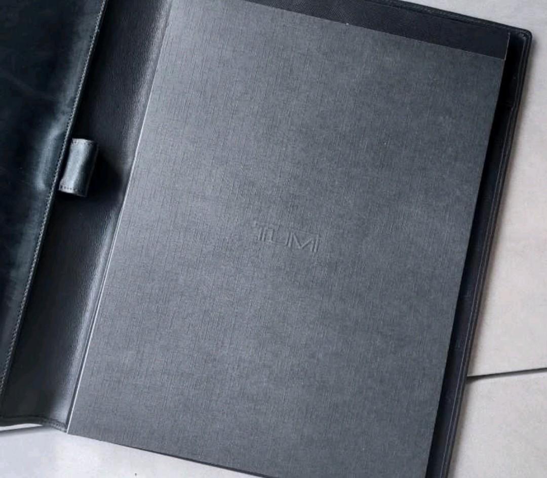 Tumi Alpha Leather A4 Notebook, Hobbies & Toys, Stationery & Craft ...
