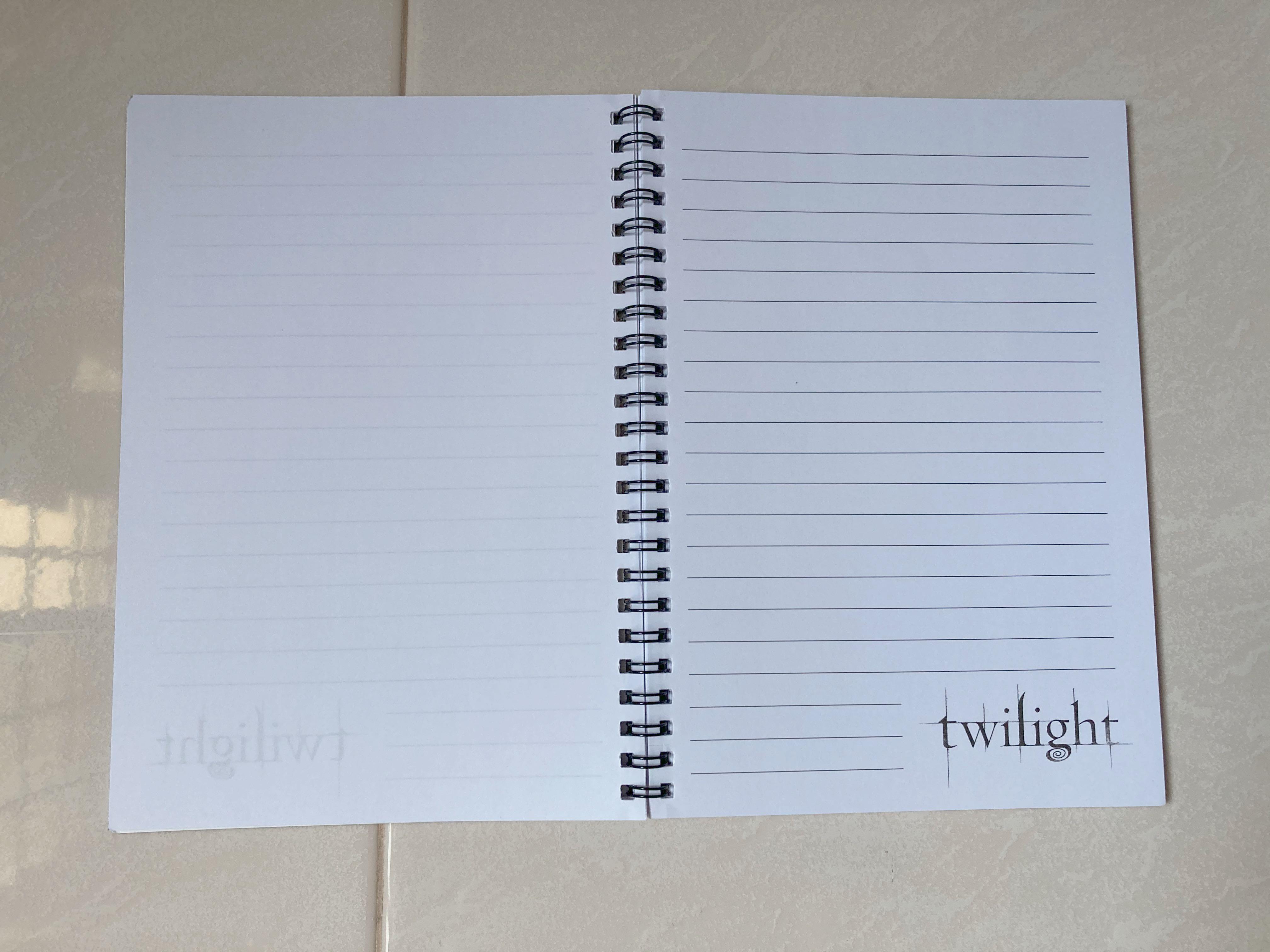 Twilight Ring Notebook - James, Hobbies & Toys, Memorabilia & Collectibles, Fan Merchandise on ...