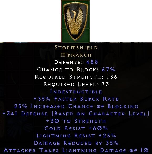 Unique Shields - Lidless Wall - Herald of Zakarum - Stormshield ...
