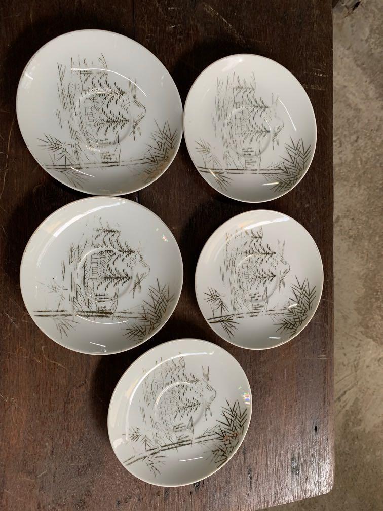 Vintage alas cawan , japan ( Harga untuk 5 pcs ), Hobbies & Toys ...