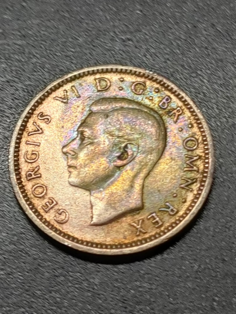 Vintage UK King George VI 6 Pence Silver Coin 1945, Hobbies & Toys ...