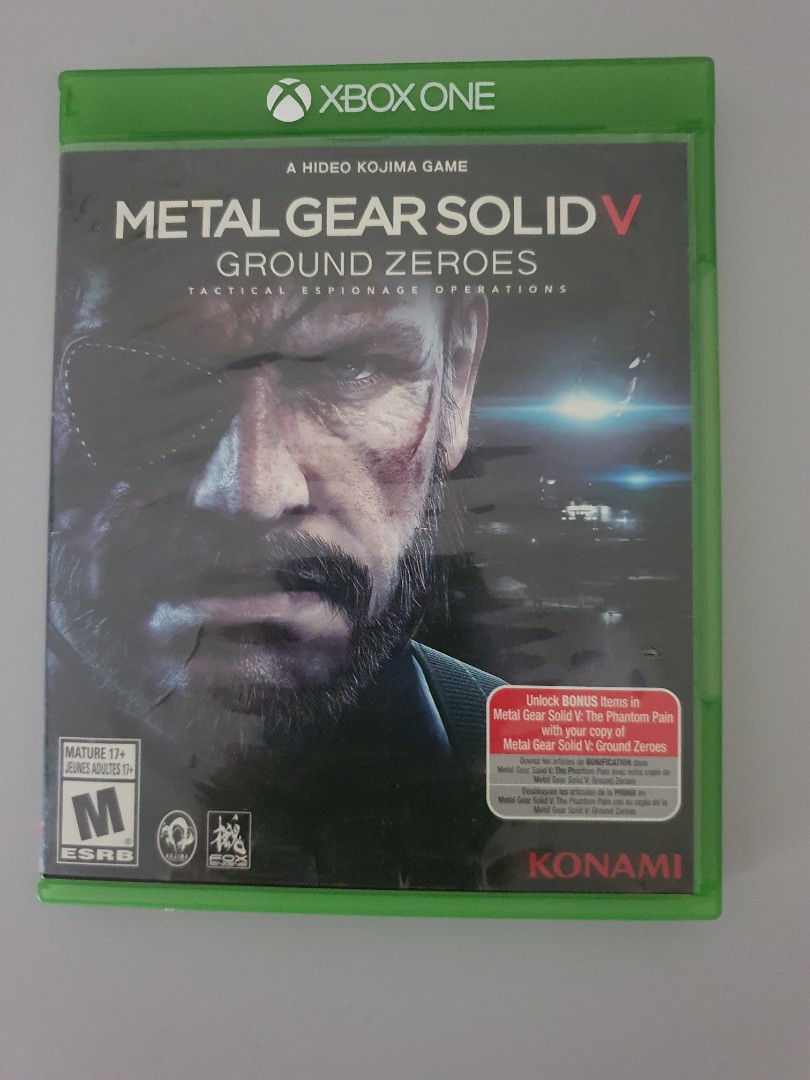 XBOX One - Metal Gear Solid 5 Ground Zero, Video Gaming, Gaming ...