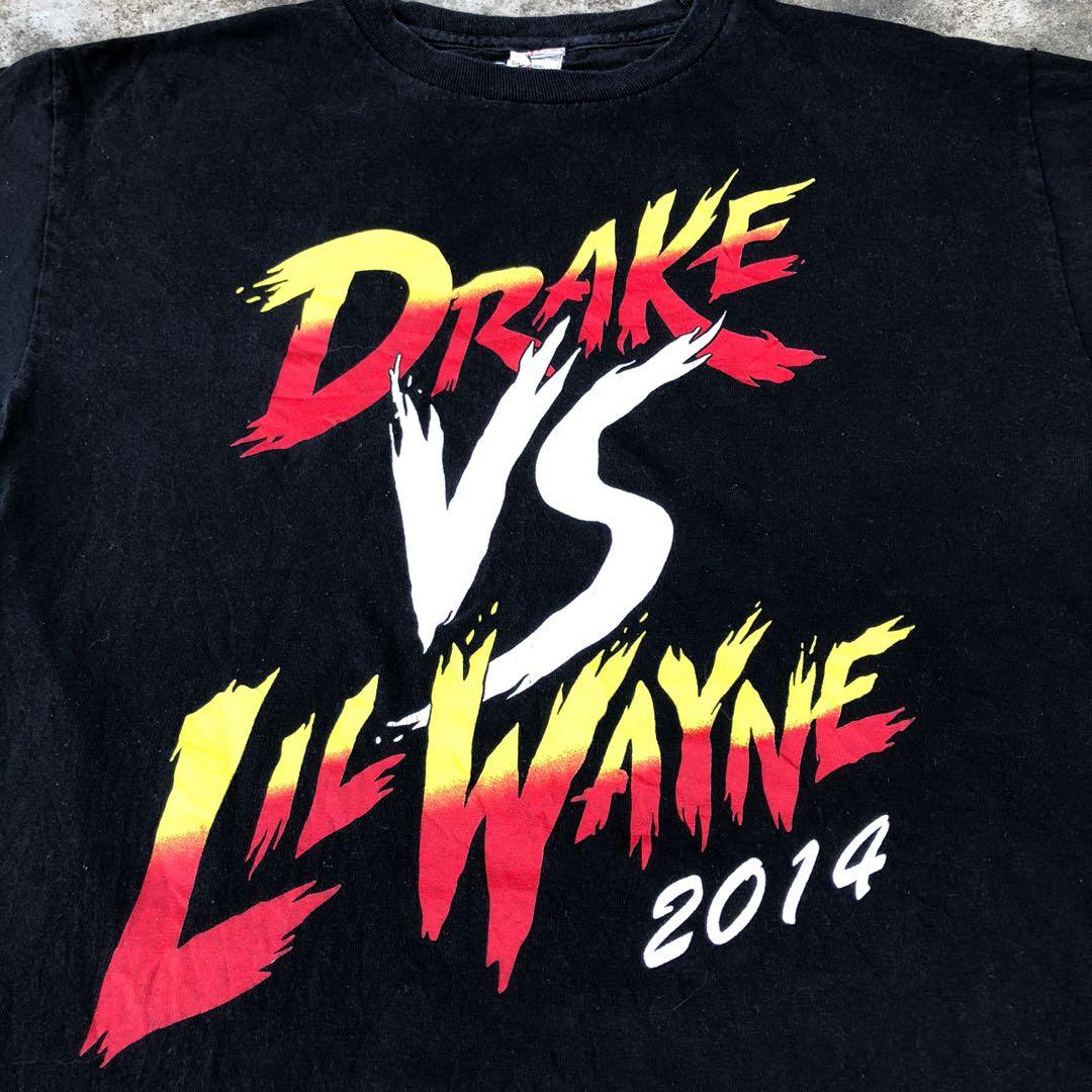 Y2k Drake vs Lil Wayne Rap tee, Men's Fashion, Tops & Sets, Tshirts ...