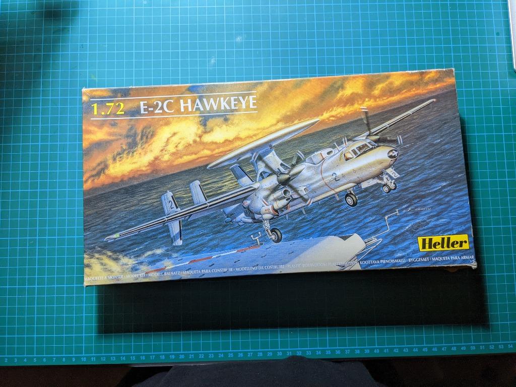 1/72 Heller E-2C Hawkeye - AWACS aircraft (Fujimi mould) model kit ...