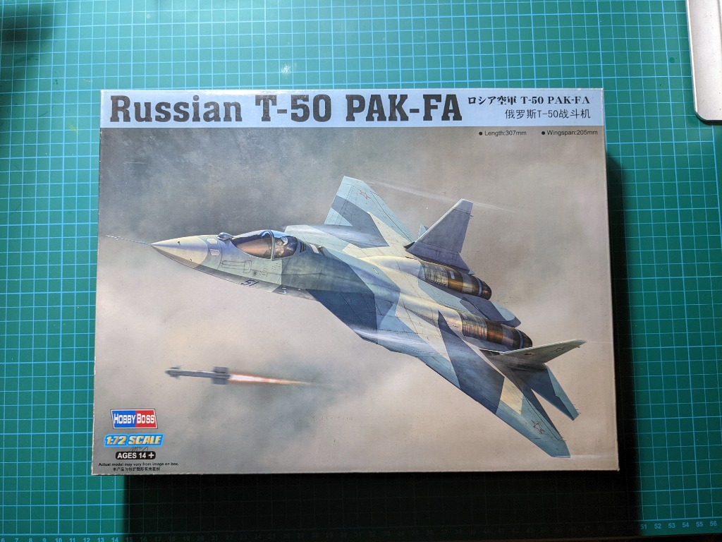 1/72 Hobbyboss Sukhoi T-50 / Su-50 PAKFA Russian 5th generation ...