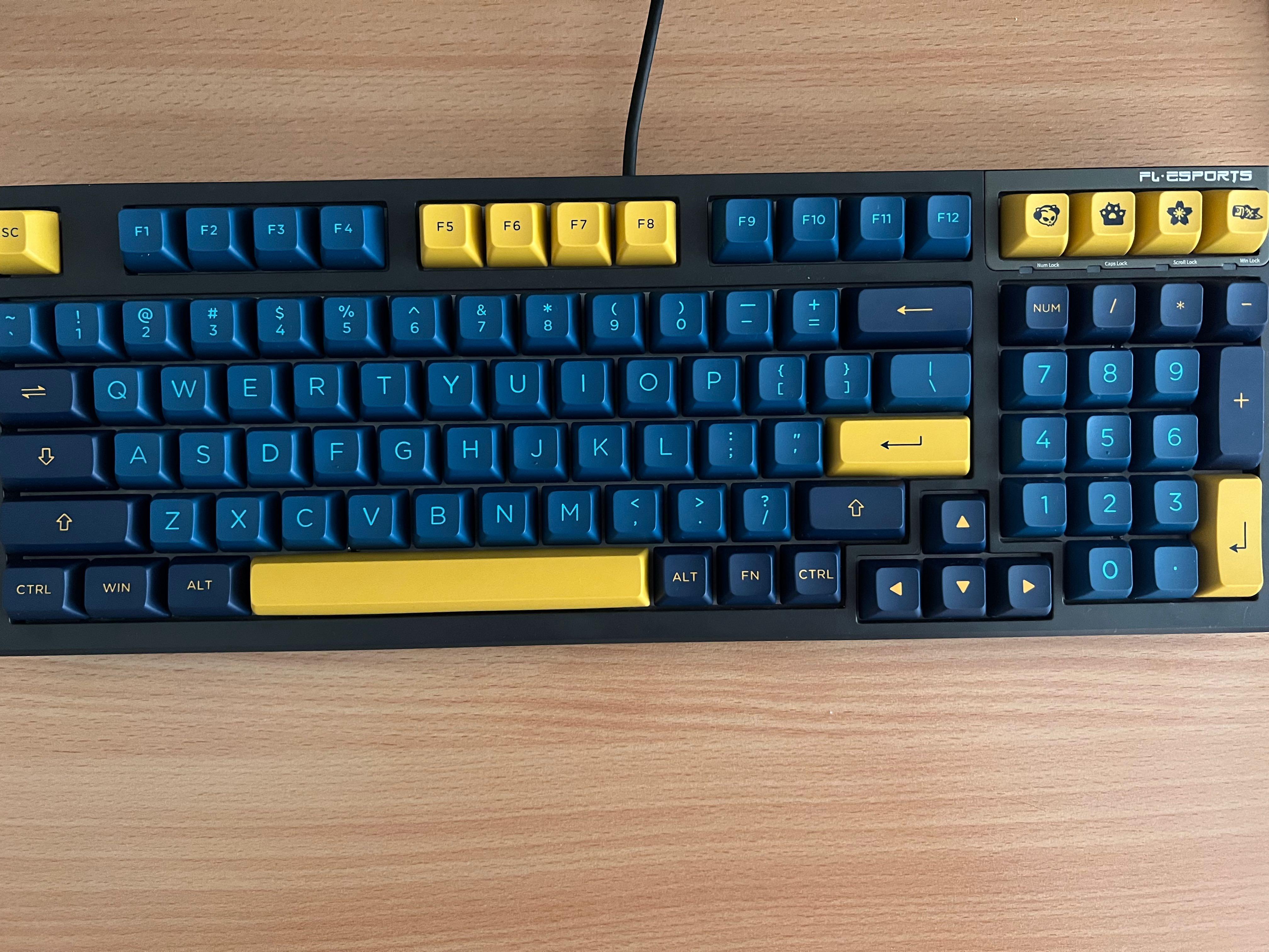 Akko ASA put Macaw keycaps, Computers & Tech, Parts & Accessories ...