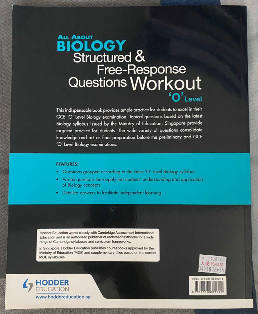 All about Biology Structured & free-response questions *BRANDNEW ...