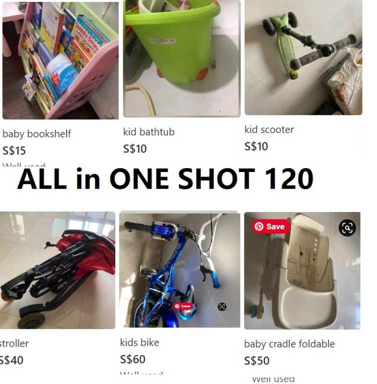 all in one sell -120, Everything Else on Carousell