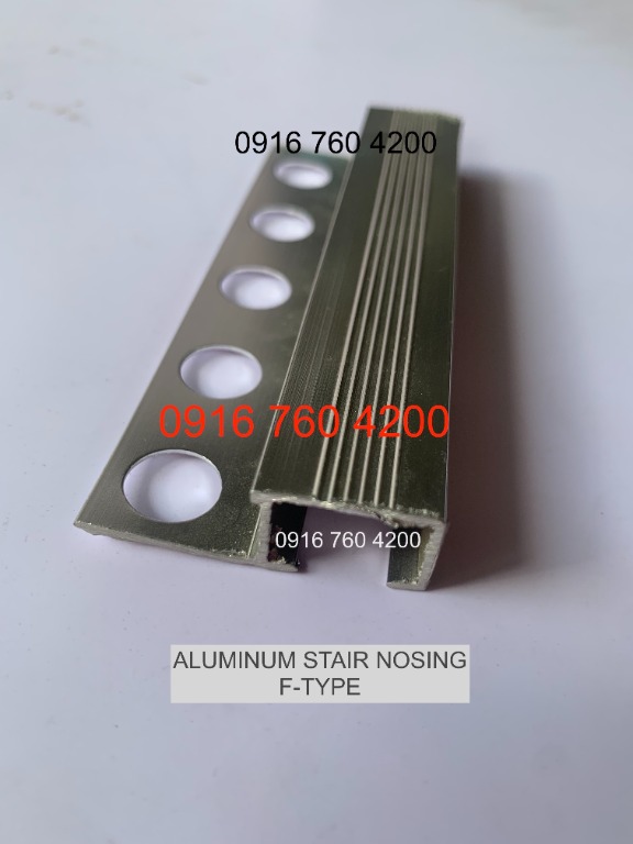 ALUMINUM Stair Nosing, F-type, Furniture & Home Living, Outdoor ...