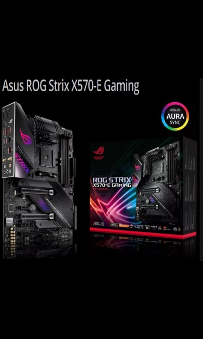 ASUS ROG STRIX X570 E-GAMING motherboard, Computers & Tech, Parts ...