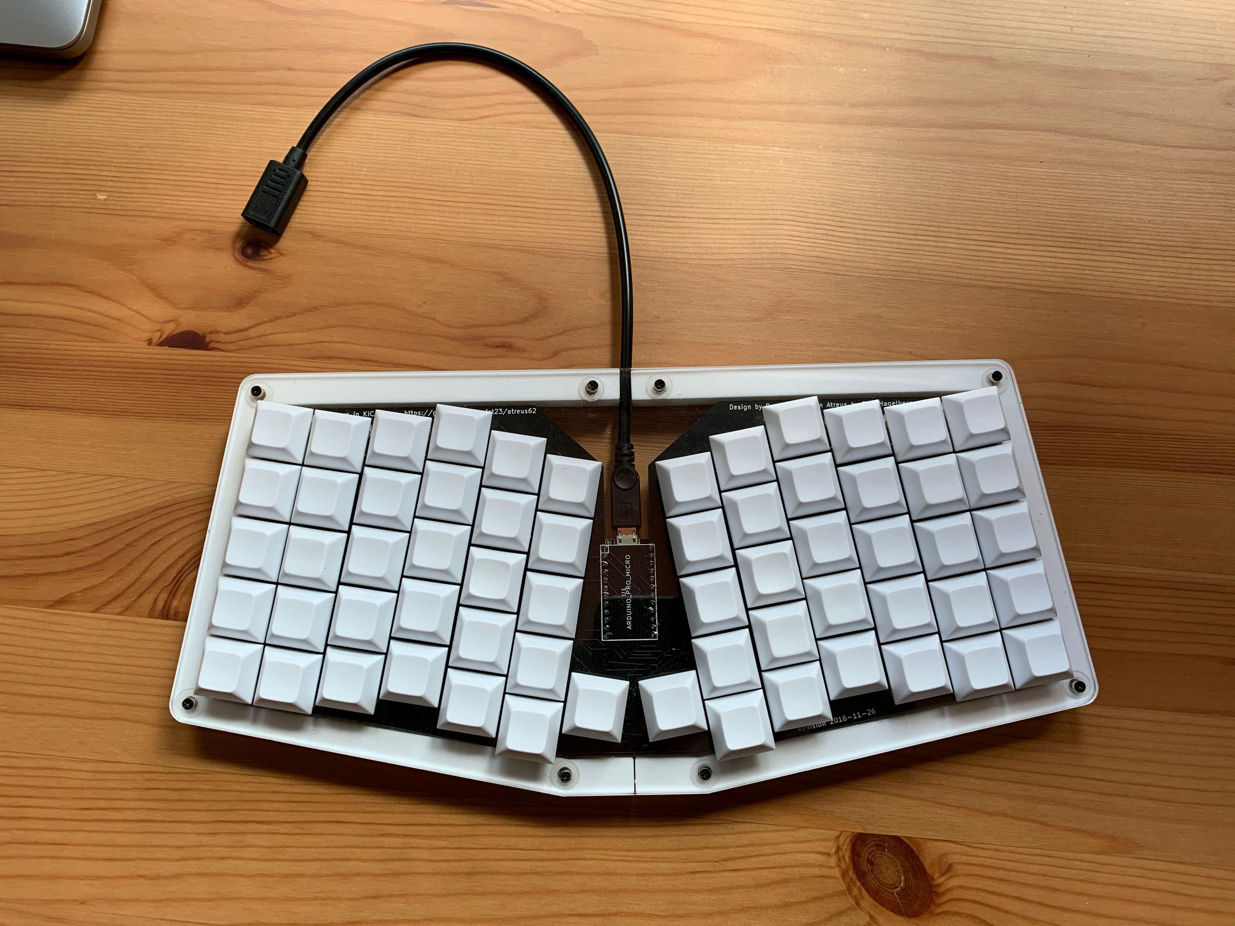 Atreus62 Ergonomic Mechanical Keyboard Kit, Computers & Tech, Parts ...