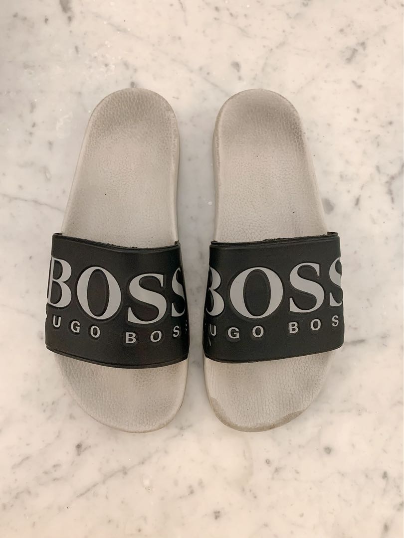 AUTHENTIC HUGO BOSS SLIDERS, Luxury, Sneakers & Footwear on Carousell