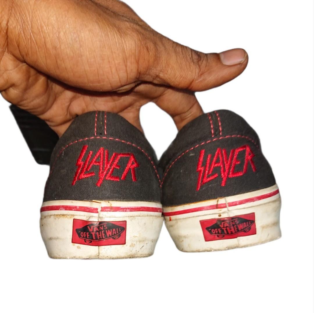 Authentic vans x slayer slip on, Men's Fashion, Footwear, Sneakers on ...