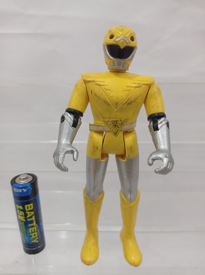 BANDAI POWER RANGER SUPER SENTAI JETMAN YELLOW RANGER SOFUBI 5INCH ...