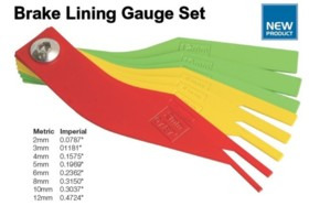 Brake Lining Thickness Gauge Set. Gauge to check Brake lining thickness ...