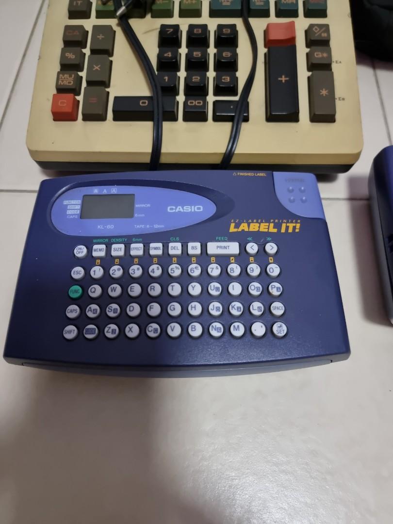 Casio printing calculator/label printer, Computers & Tech, Office ...