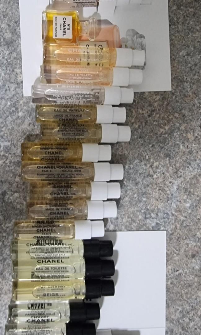 Chanel perfume sample assorted, Beauty & Personal Care, Fragrance ...