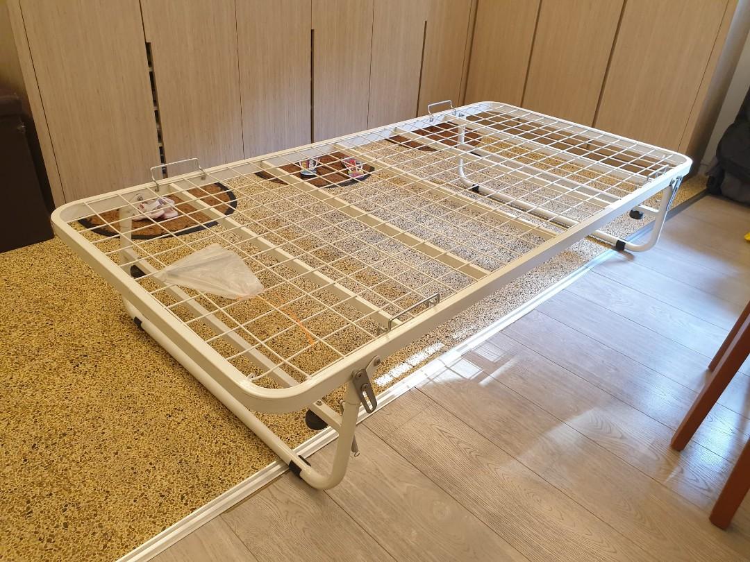 Collapsible bed base frame, Furniture & Home Living, Furniture, Bed ...