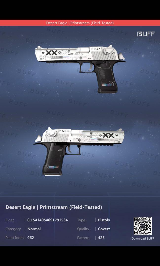 CSGO Desert Eagle Printstream FT 0.15, Video Gaming, Gaming Accessories ...