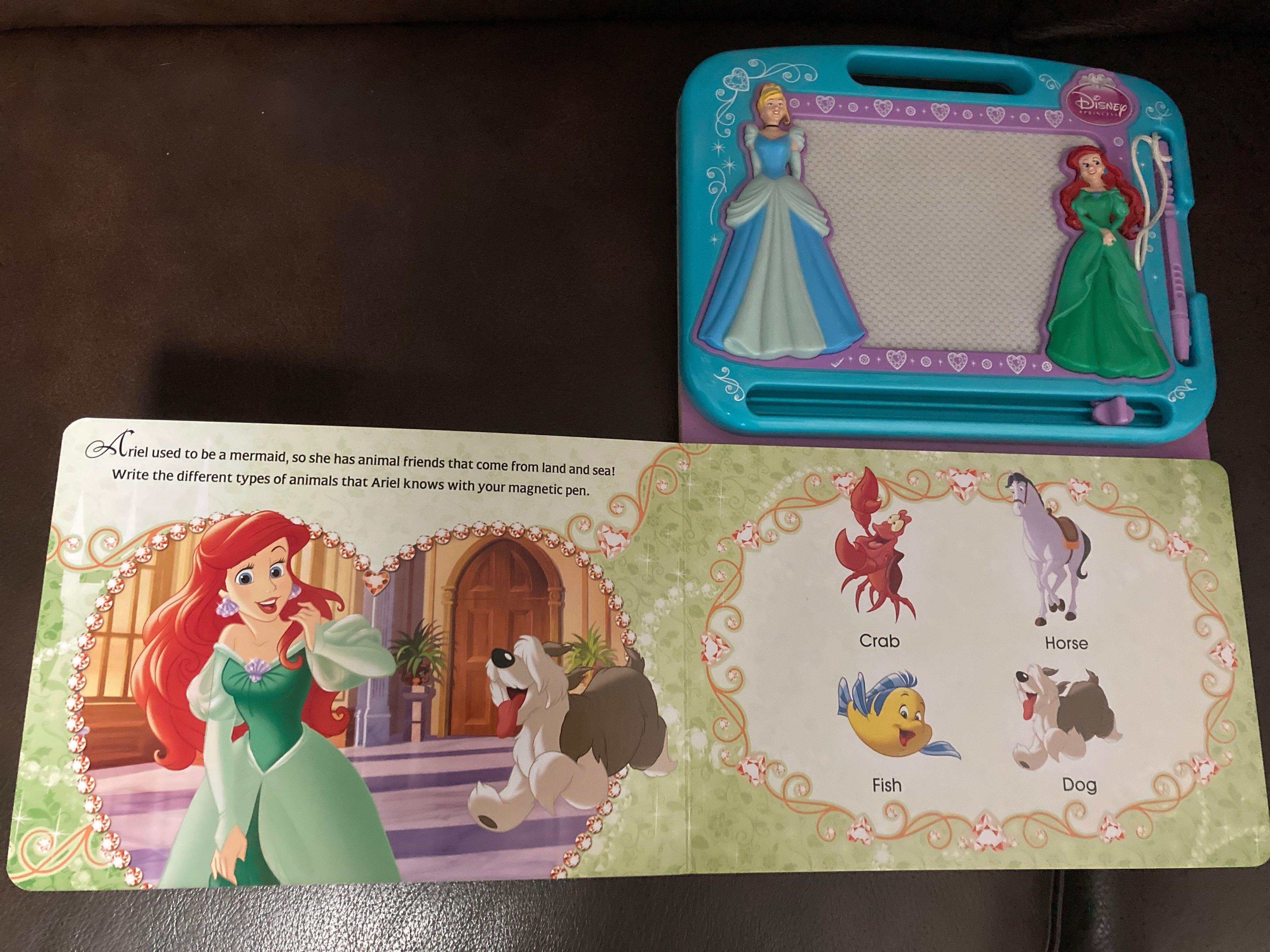 Disney Princess Bowling set, 12 blocks puzzle and drawing whiteboard ...