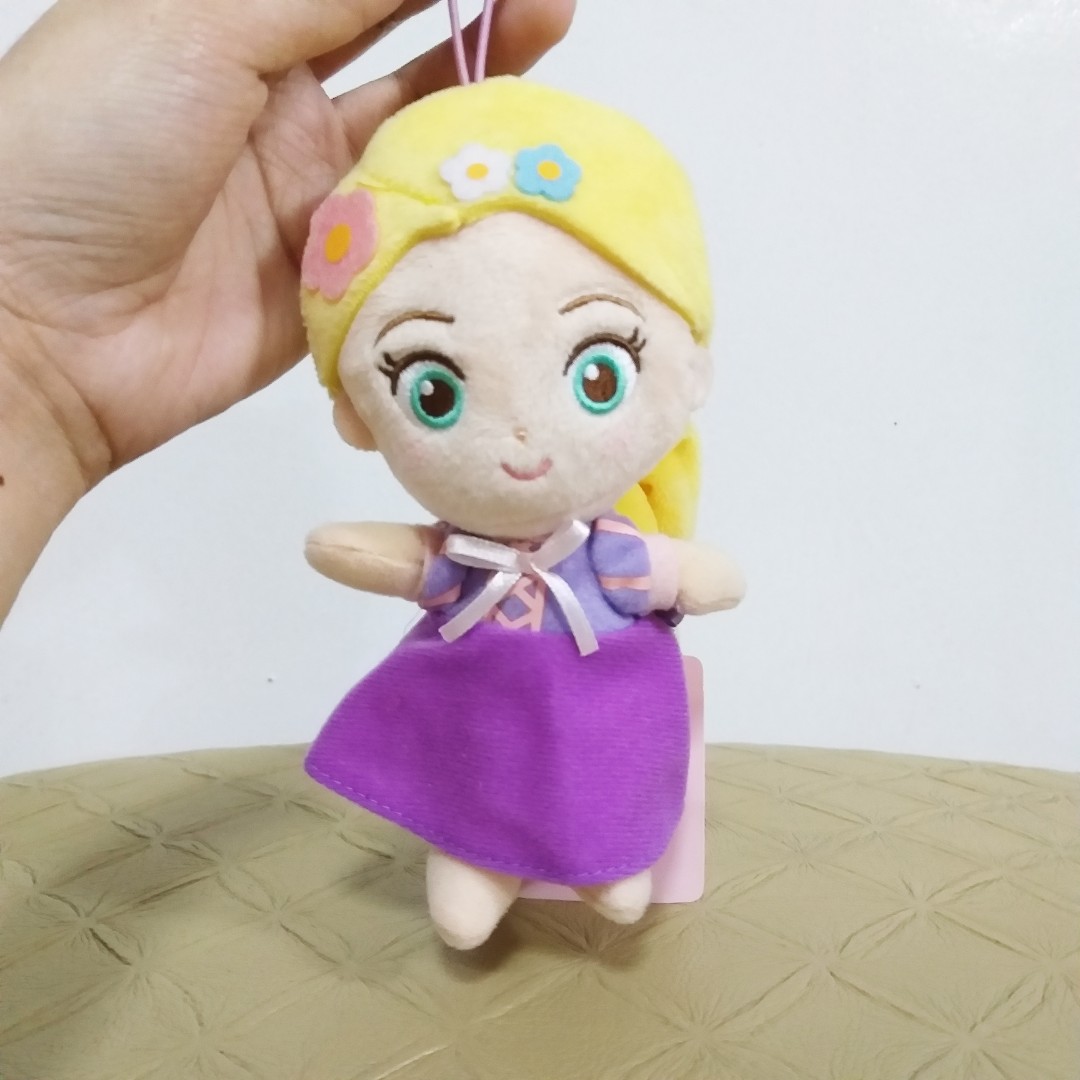 Disney Tangled Rapunzel Stuffed Plush Toy Charm, Hobbies & Toys, Toys ...