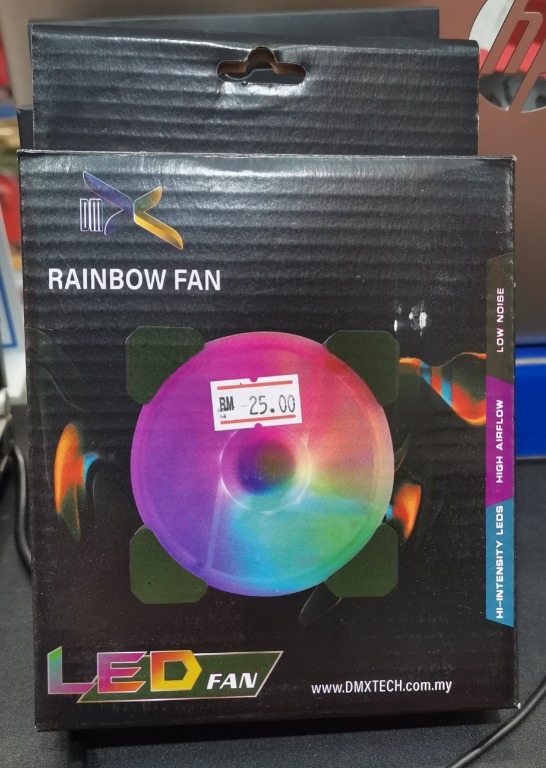 DMX (3) AURORA RAINBOW CPU FAN, Computers & Tech, Parts & Accessories ...