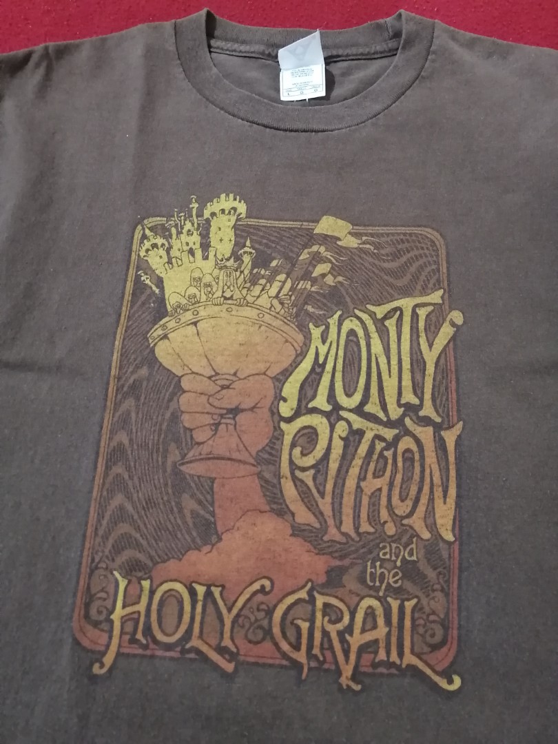 Vintage Monty Python and the Holy Grail Movie Tee, Men's Fashion, Tops ...