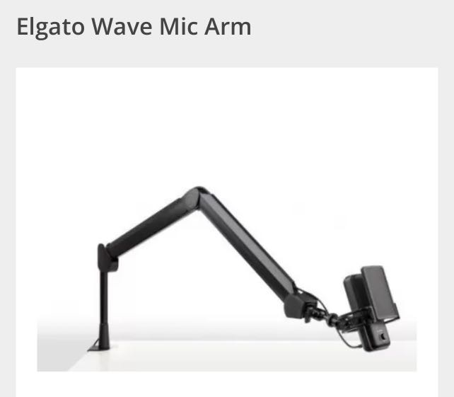 Elgato wave arm, Audio, Other Audio Equipment on Carousell