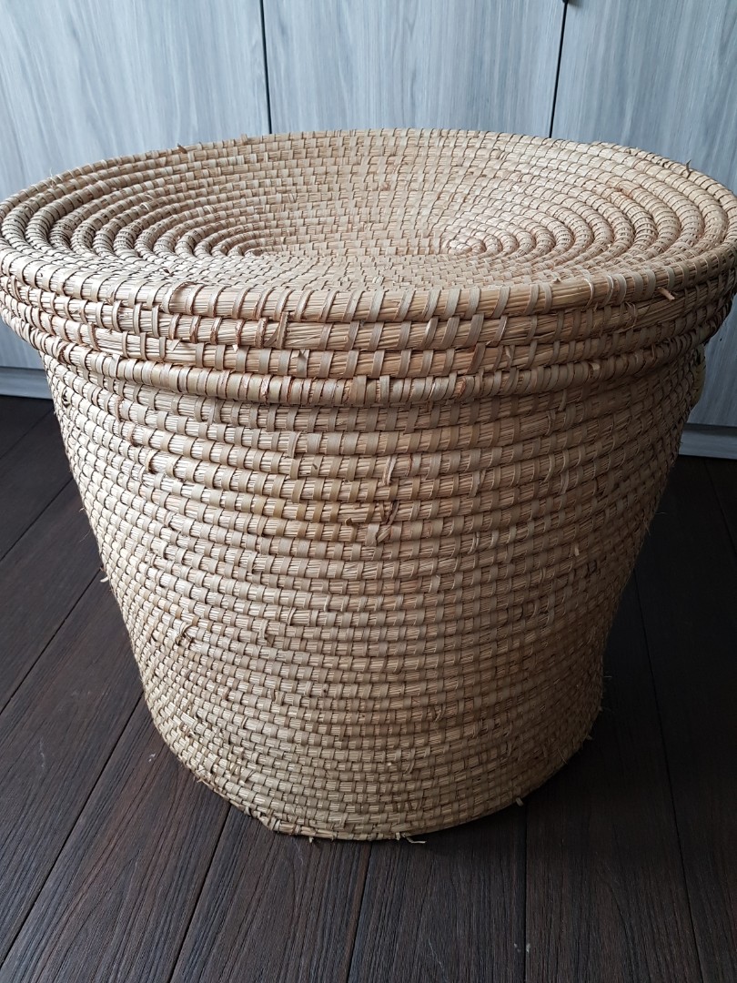 Extra large rattan basket, Furniture & Home Living, Home Improvement ...