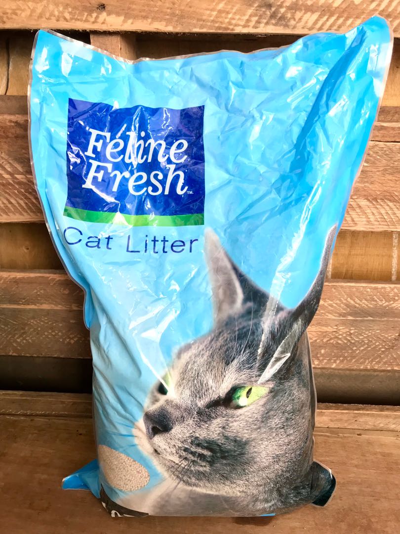 Feline Fresh Bentonite Cat Litter Lemongrass Lemon Grass 10 Liters Cat ...
