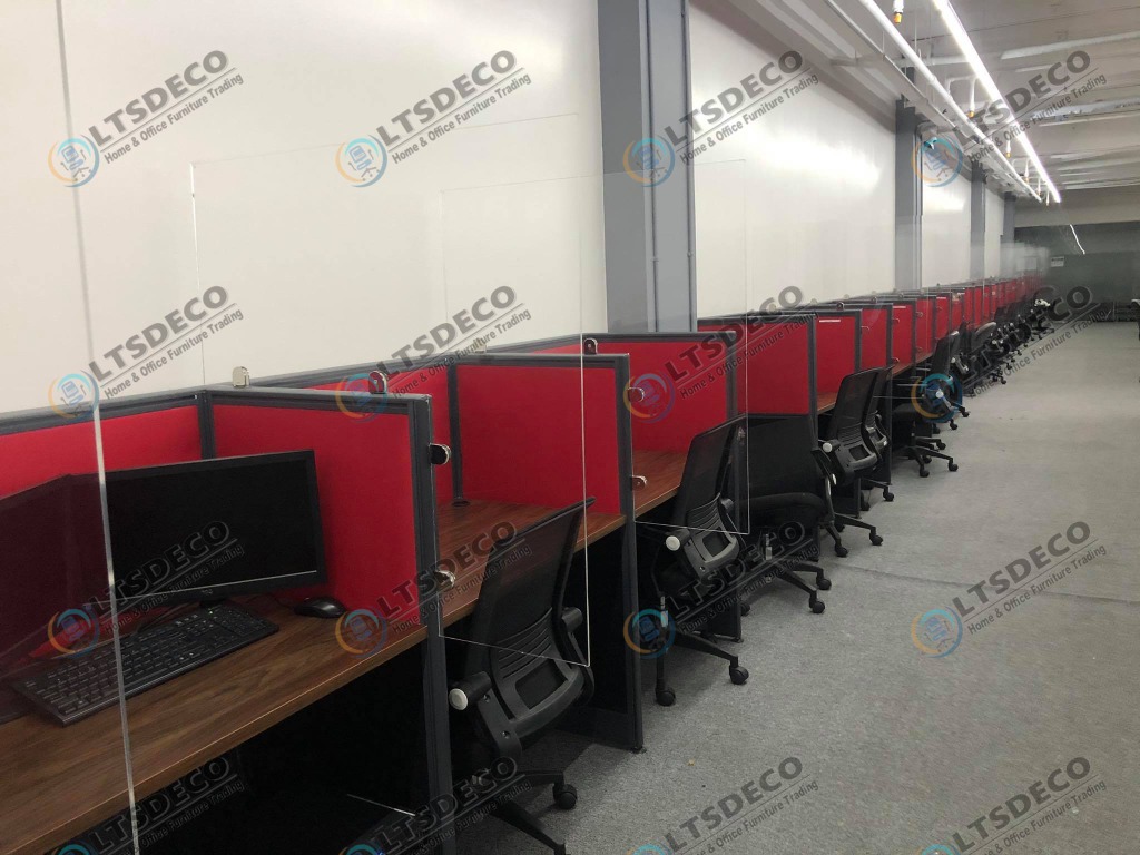 FUNCTIONAL WORKSTATION TABLE OFFICE PARTITION, Furniture & Home Living ...