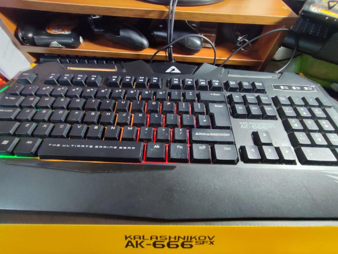 Gaming Keyboard (membrane) Armageddon AK-666 SFX #mustGo, Computers ...