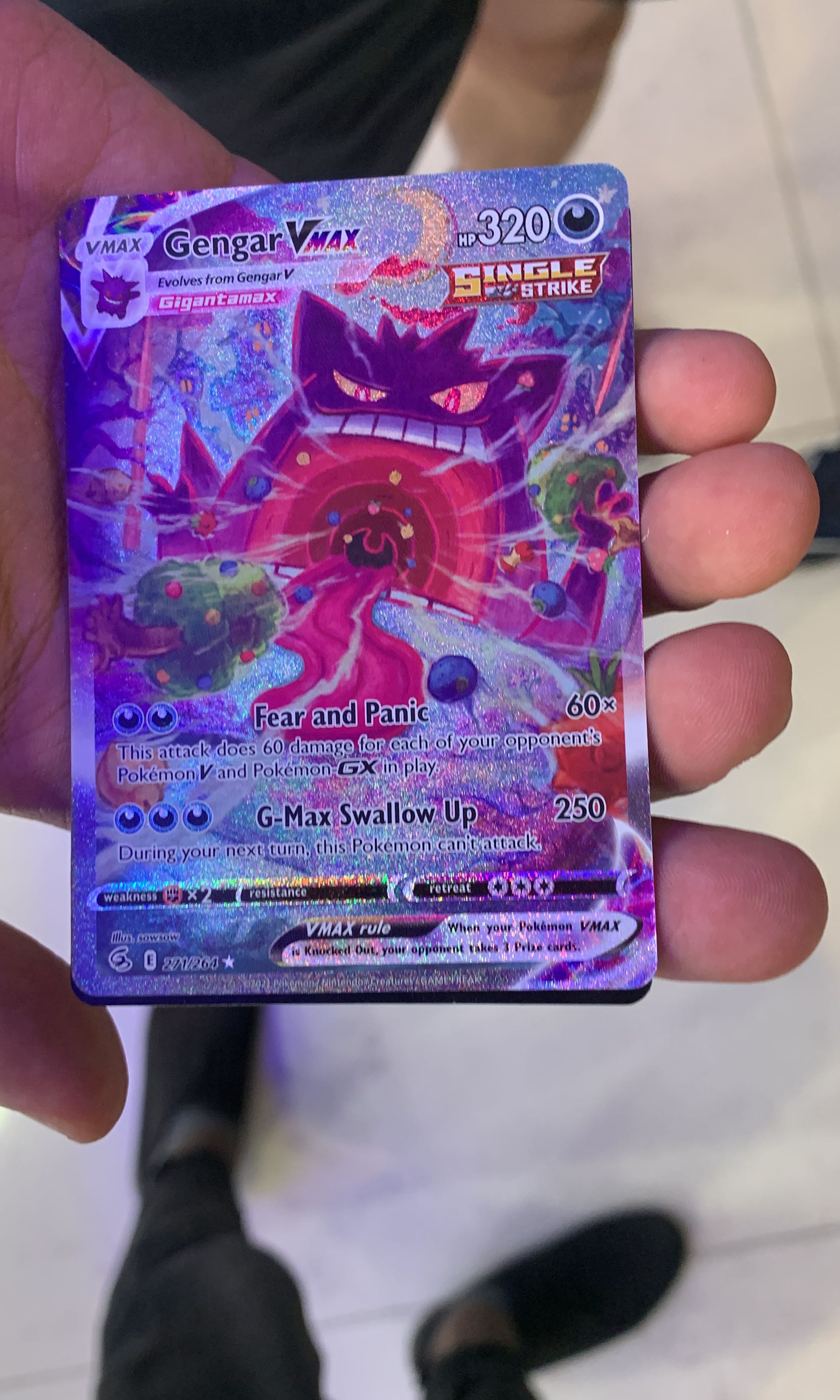 Gengar VMAX Alternate Art- FUSION STRIKE, Hobbies & Toys, Toys & Games ...