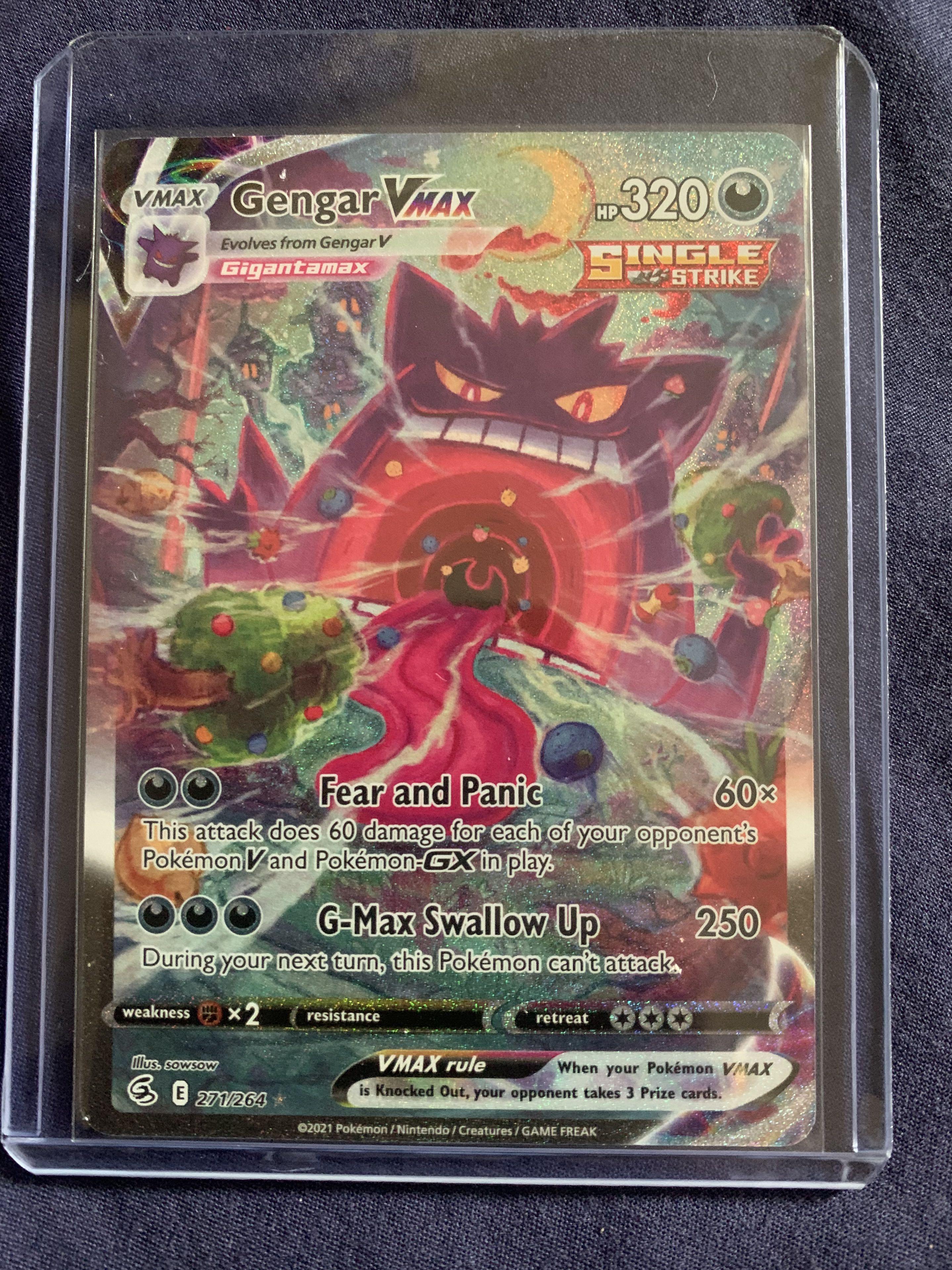 Gengar VMAX Alternate Art- FUSION STRIKE, Hobbies & Toys, Toys & Games ...