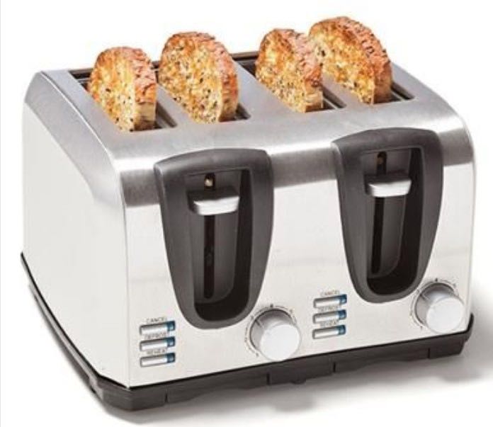 HomeMaker 4 Slice Stainless Steel Toaster, TV & Home Appliances ...