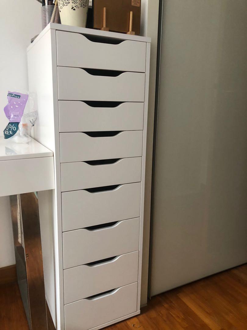 IKEA ALEX Drawer Unit with 9 drawers, Furniture & Home Living ...