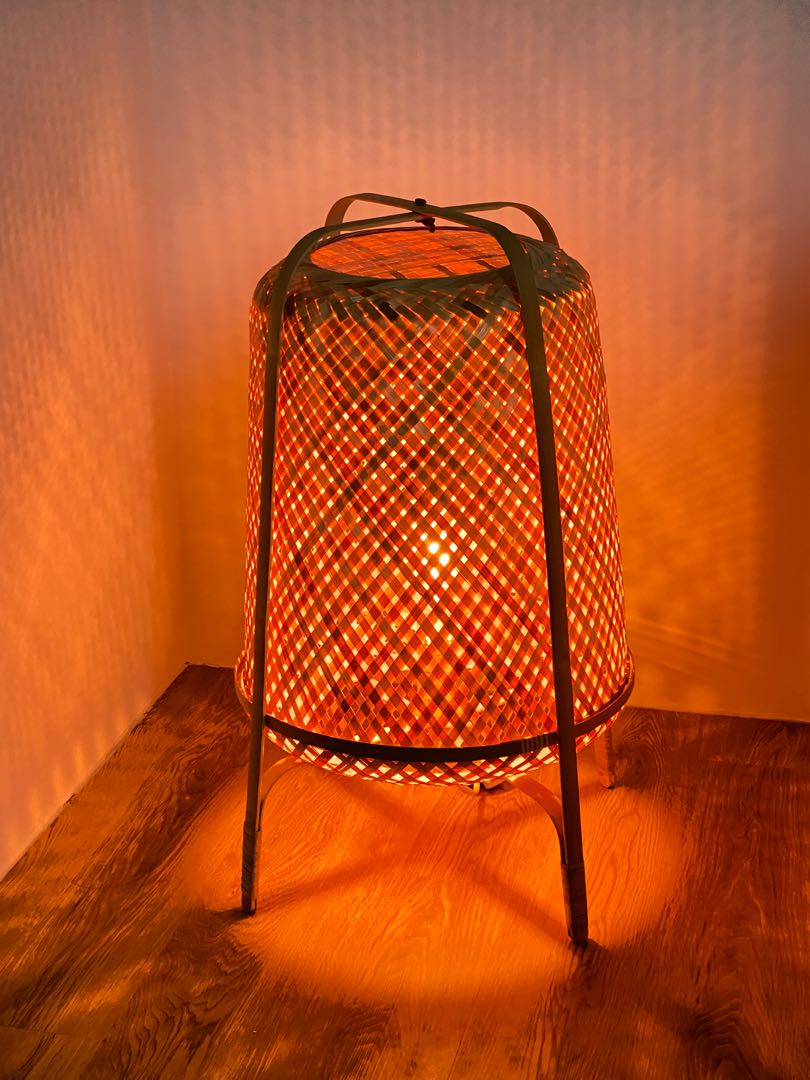IKEA Rattan Lamp Knixhult, Furniture & Home Living, Home Decor, Other ...