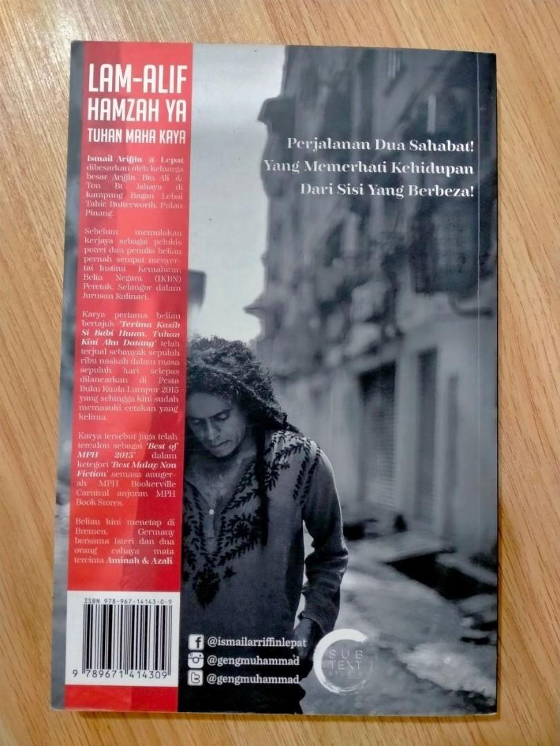 Lam-Alif Hamzah Ya Tuhan Maha Kaya - Ismail Ariffin Lepat, Hobbies ...