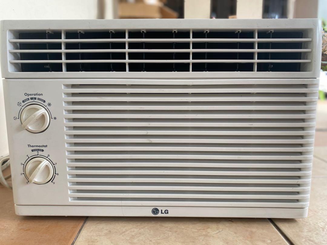 LG aircon window-type non-inverter 0.6hp, TV & Home Appliances, Air ...