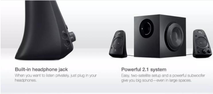 logitech thx speakers setup