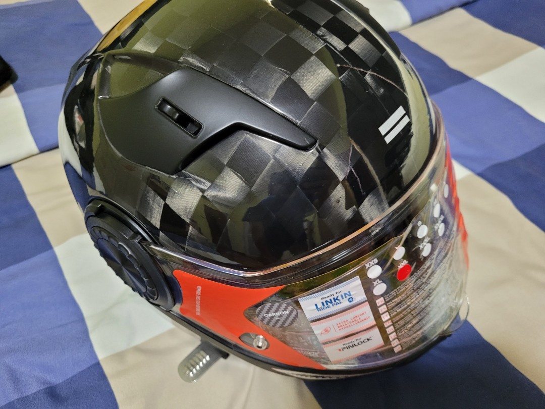 LS2 Vortex Carbon Modular Helmet, Motorcycles, Motorcycle Apparel on ...