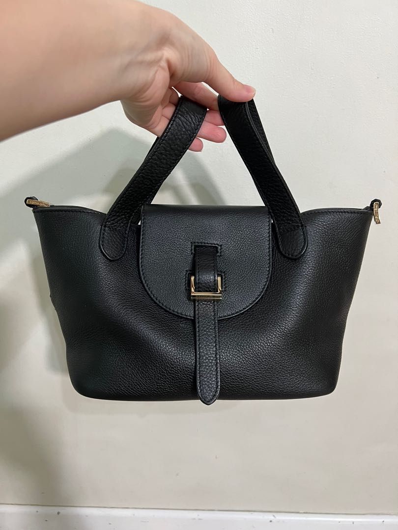 Meli Melo-Black Thela Mini Cross Body Bag, Women's Fashion, Bags ...